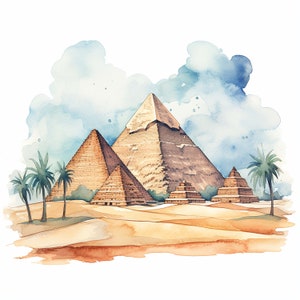 The Great Pyramids Clipart, High Quality PNG, Ancient Egypt Clipart ...