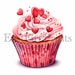 20 Valentine Dessert Printable, Watercolor Clipart, Cute Desserts, Love ...