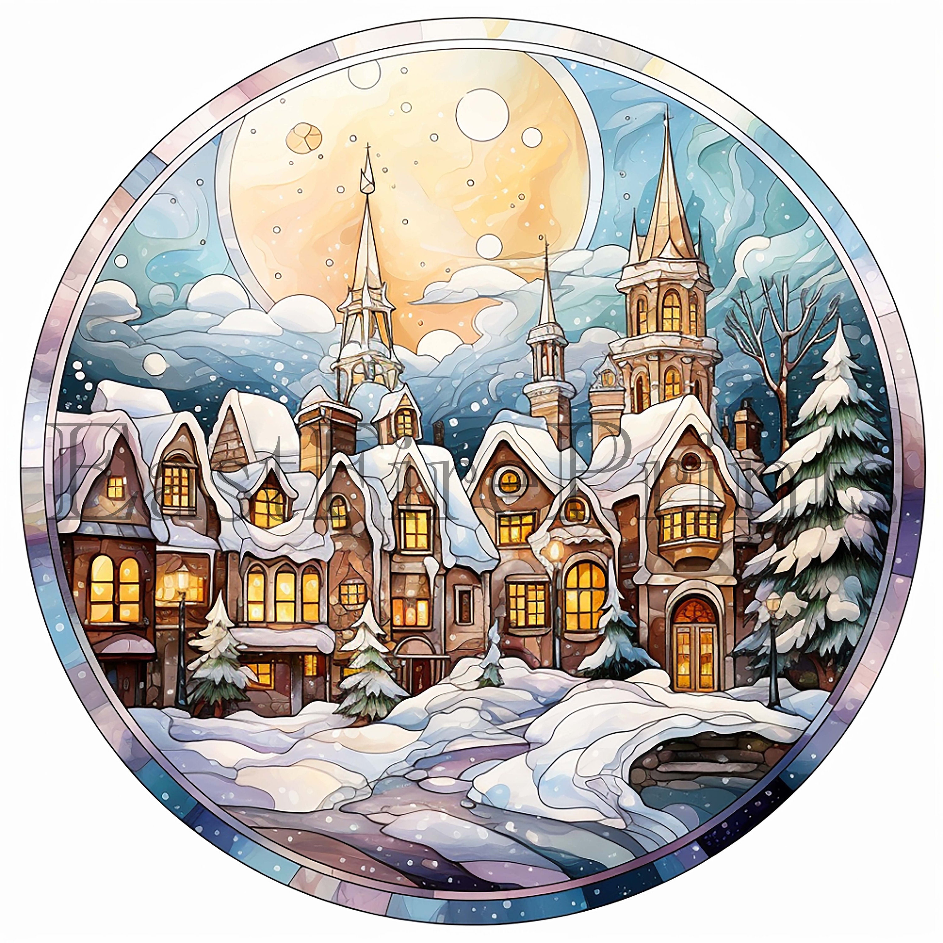 20 Christmas Village Clipart High Quality Png Xmas - Etsy