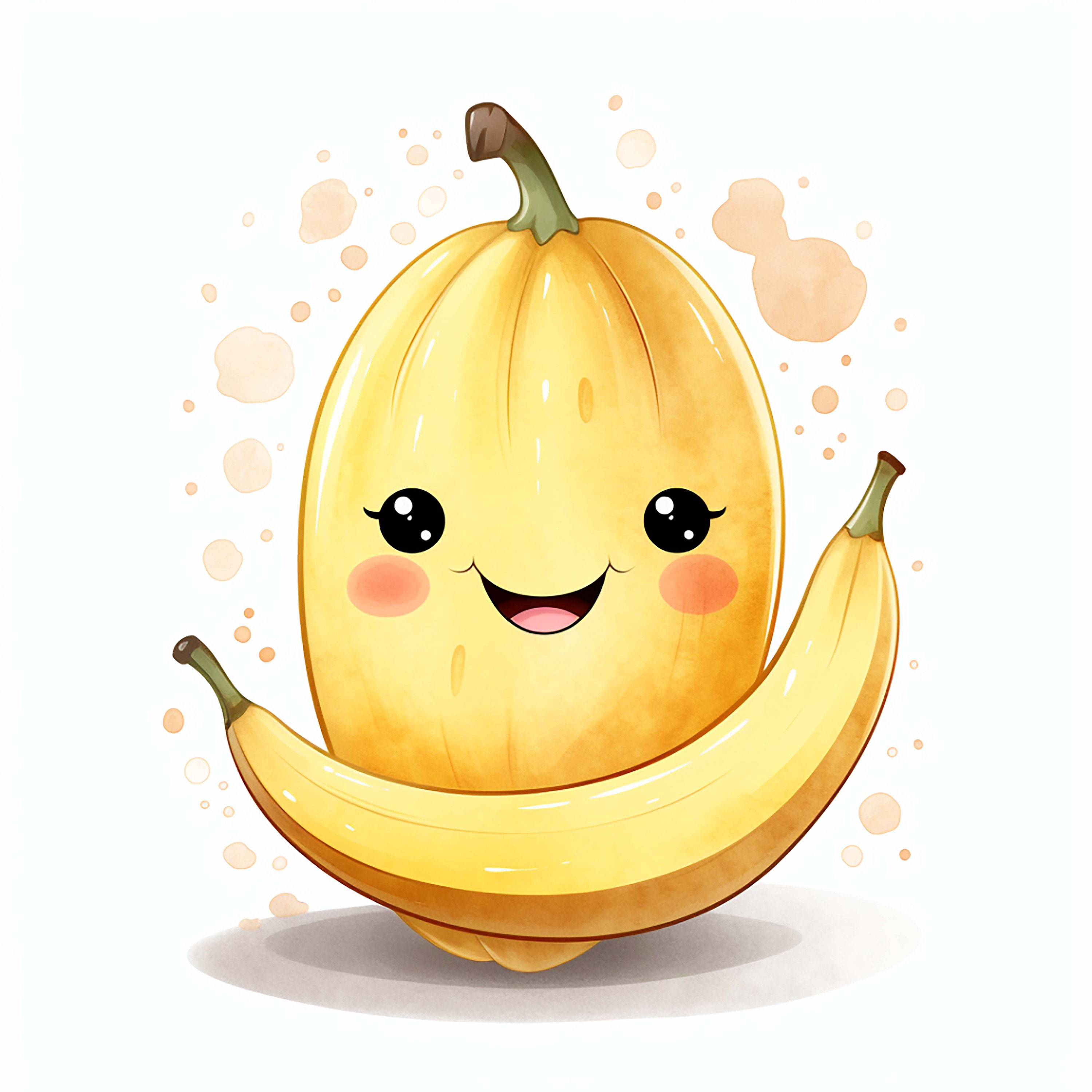 Cute Banana Clipart High Quality PNG Nursery Clipart Cute Png - Etsy