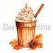 Watercolor Pumpkin Spice Clipart PNG, Fall and Autumn Clip Art, Holiday ...