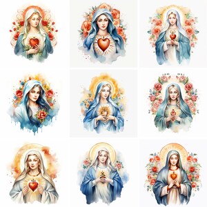 Immaculate Heart of Mary Clipart, High Quality Png Virgin Mary Png ...