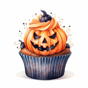 Halloween Cupcake Clipart, High Quality Png Dessert Clip Art Dessert ...