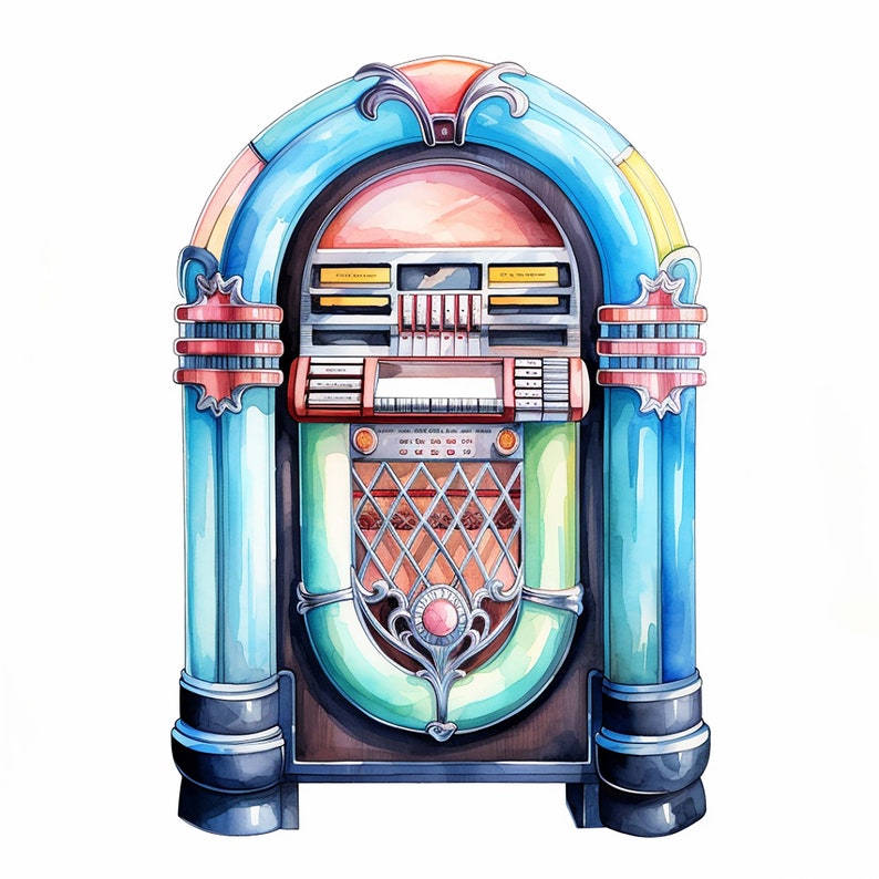 Jukebox Clipart High Quality Png Girly Clipart Cute - Etsy