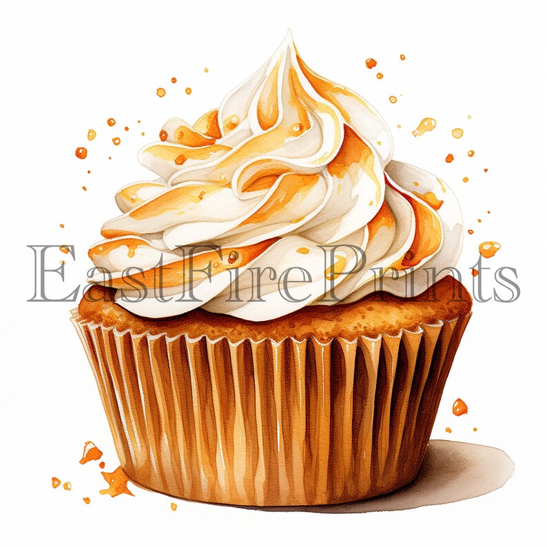 Watercolor Pumpkin Spice Clipart PNG Fall and Autumn Clip - Etsy