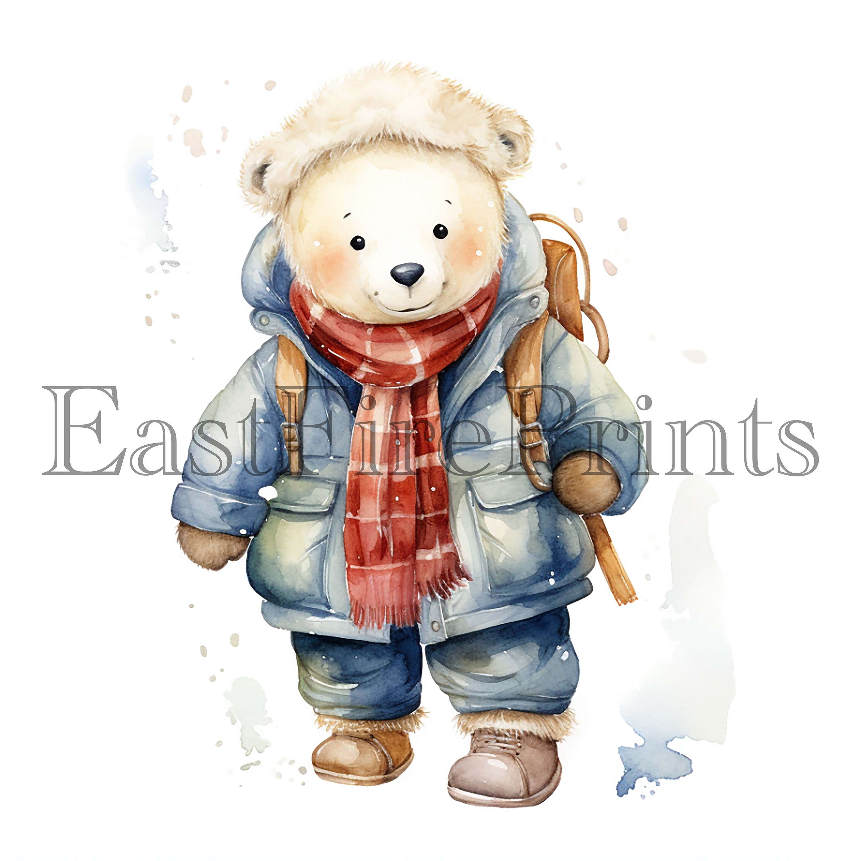 20 Cute Baby Polar Bear Clipart Christmas Clip Art High - Etsy