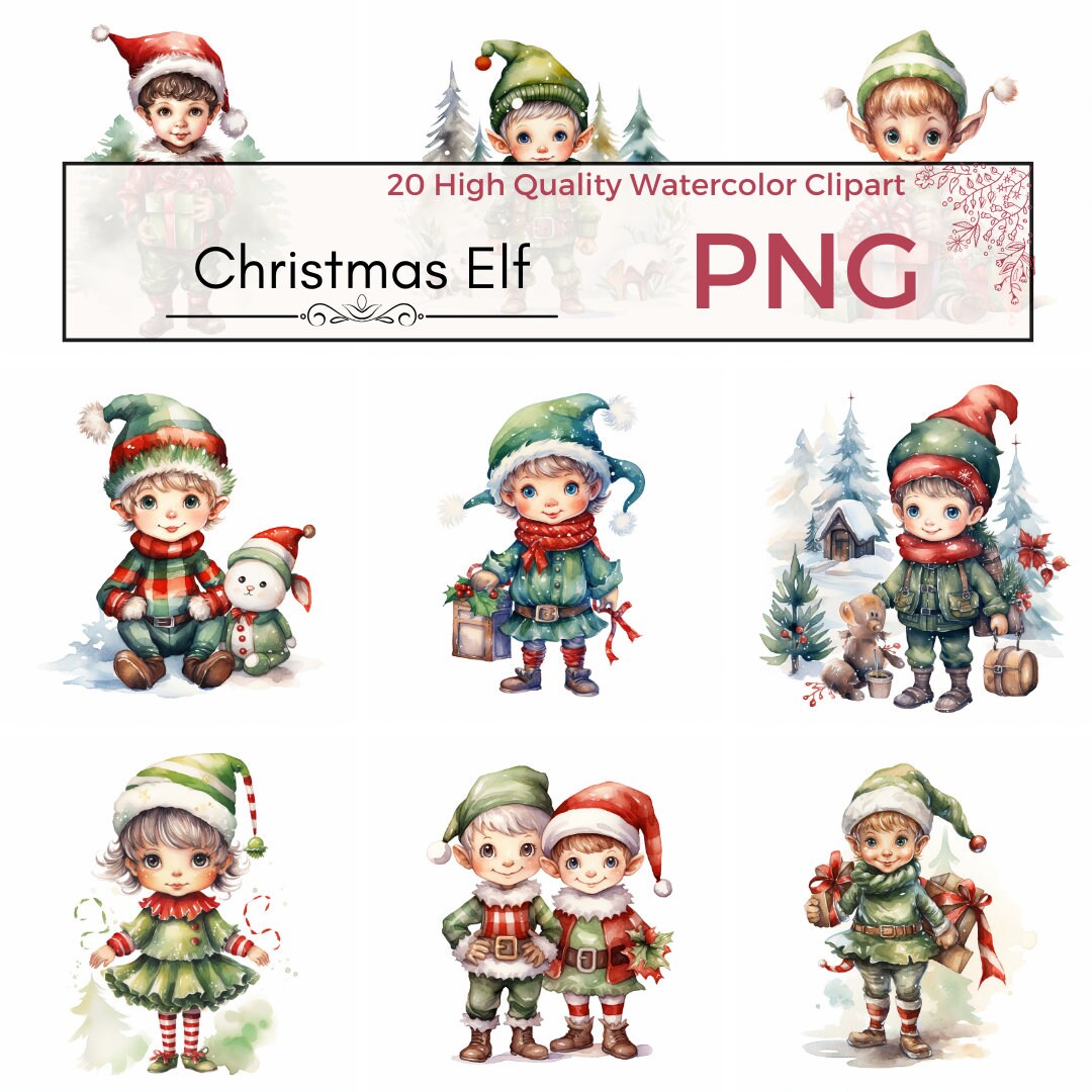 Christmas Elf Clipart, Christmas Clipart Holiday Png Elf Png Christmas ...