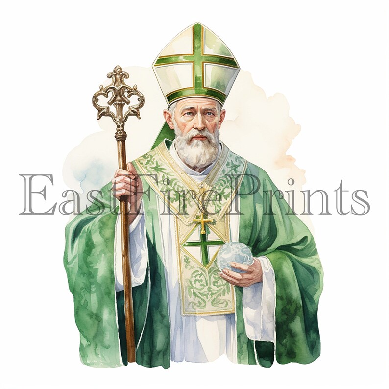 20 Saint Patrick Clipart Watercolor Clipart Religious - Etsy