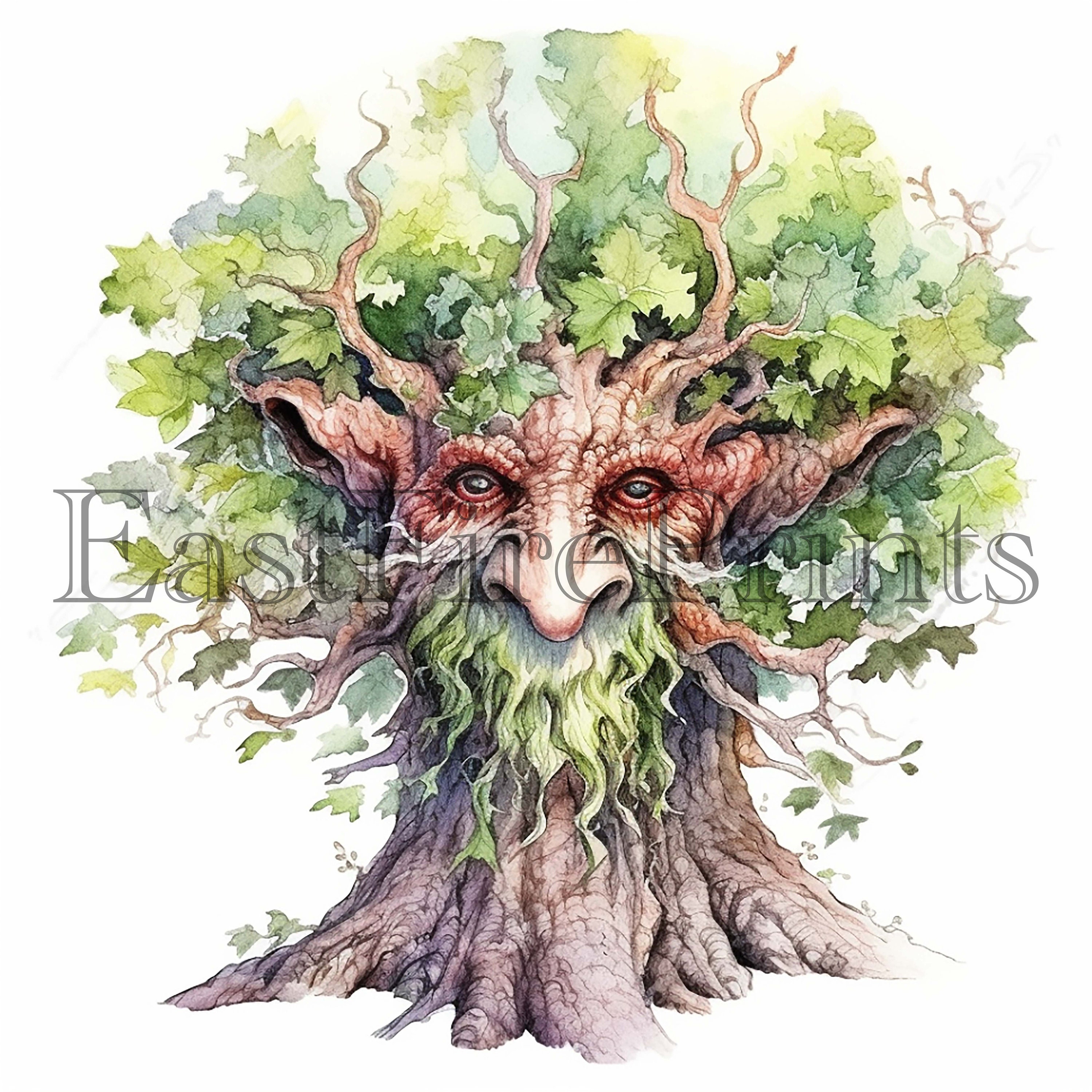 20 Watercolor Fantasy Tree Clipart Magical Trees Enchanted - Etsy