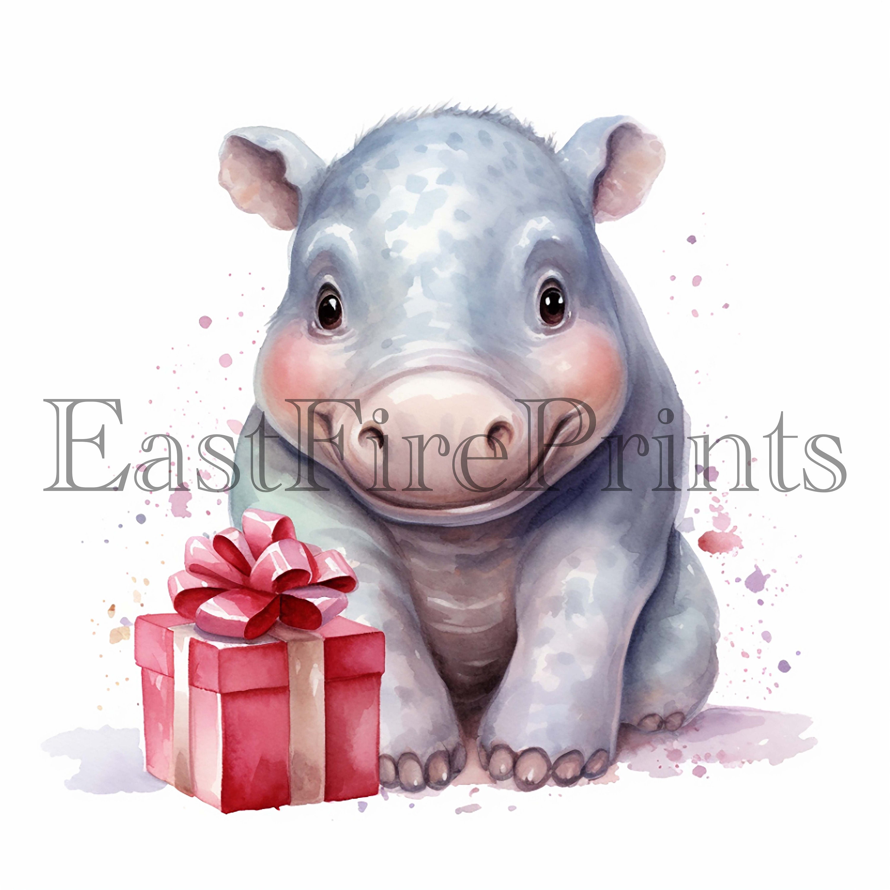 Watercolor Baby Safari Animals Christmas Clipart Cute - Etsy