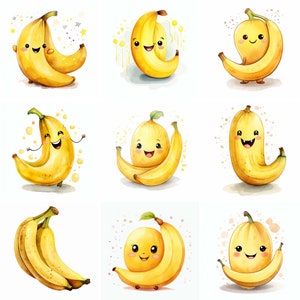 Cute Banana Clipart, High Quality PNG Nursery Clipart Cute Png Fruit ...