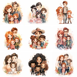 Chibi Family Clipart, High Quality Png Chibi Cute Clipart Children ...