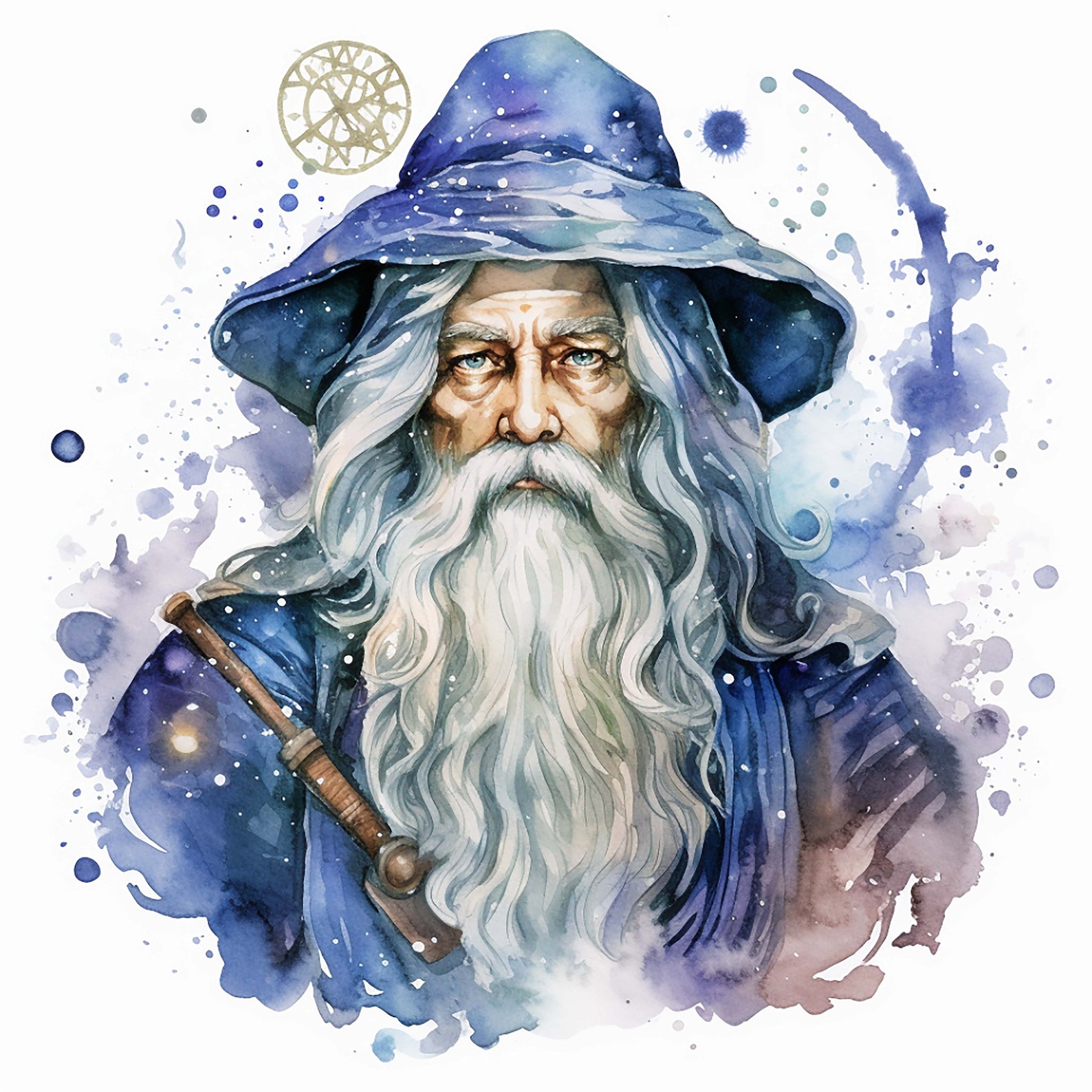 Celestial Wizard Clipart High Quality PNG Fantasy Clipart - Etsy