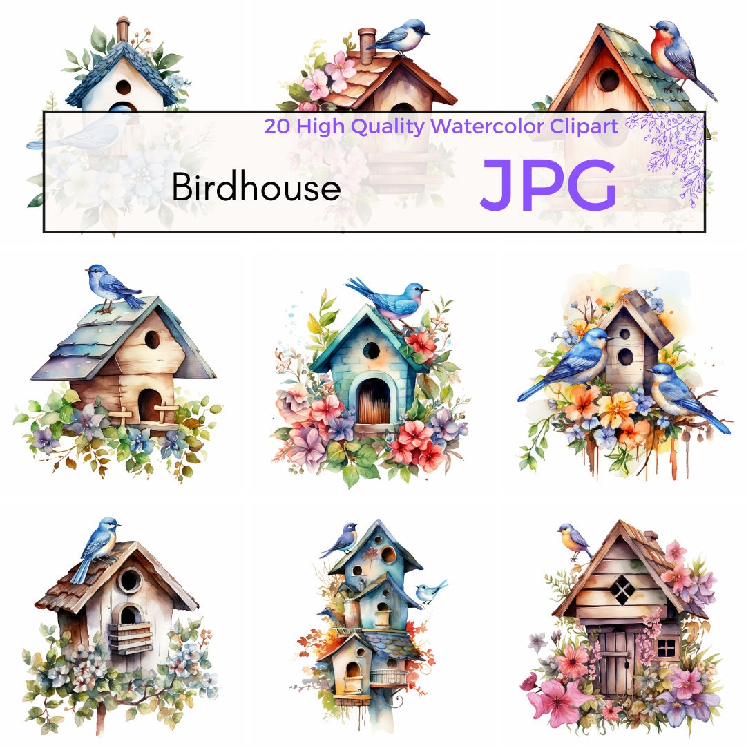 Cute Birdhouse Clip Art
