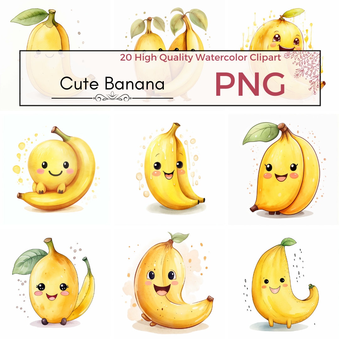 Cute Banana Clipart, High Quality PNG Nursery Clipart Cute Png Fruit ...