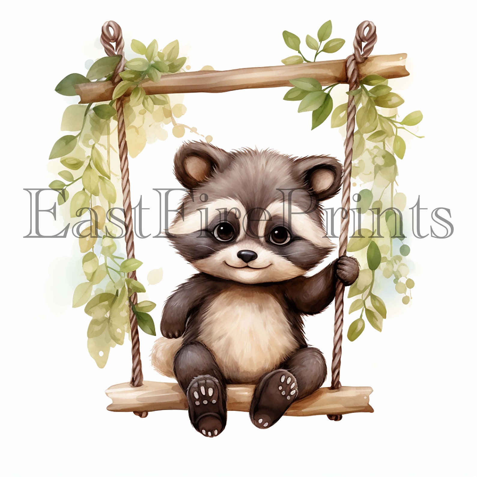 20 Baby Animals on Swings Clipart High Quality Png Safari - Etsy