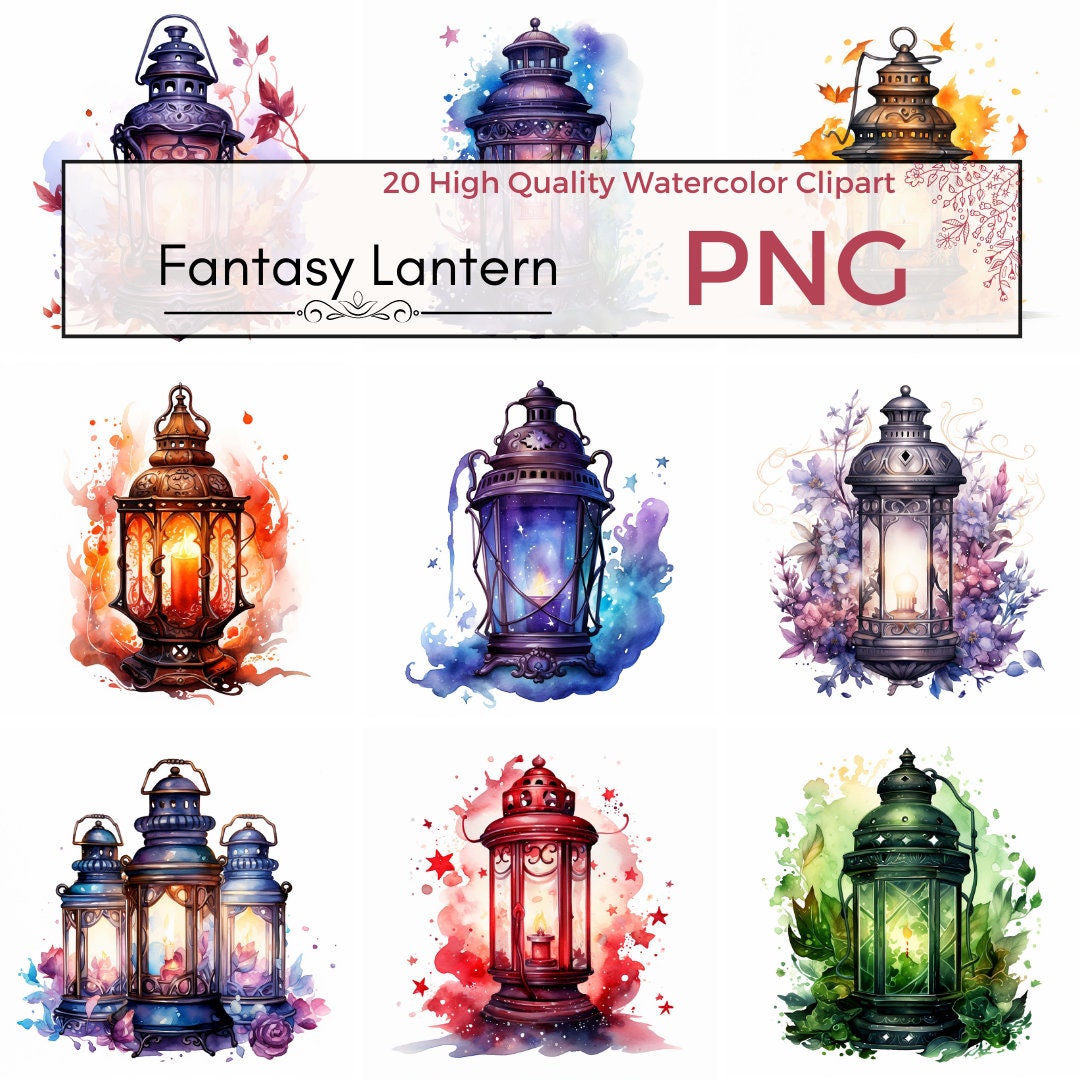 Fantasy Lantern Clipart Fantasy Png Lantern Clipart Lantern - Etsy