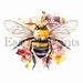 20 PNG Watercolor Bumble Bee Clipart Instant Download Spring - Etsy