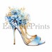 20 Watercolor Wedding Heels Clipart, Botanical Heels, Wedding Clipart ...