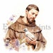 20 Saint Francis of Assisi Clipart, Watercolor Clipart, Saint Art ...