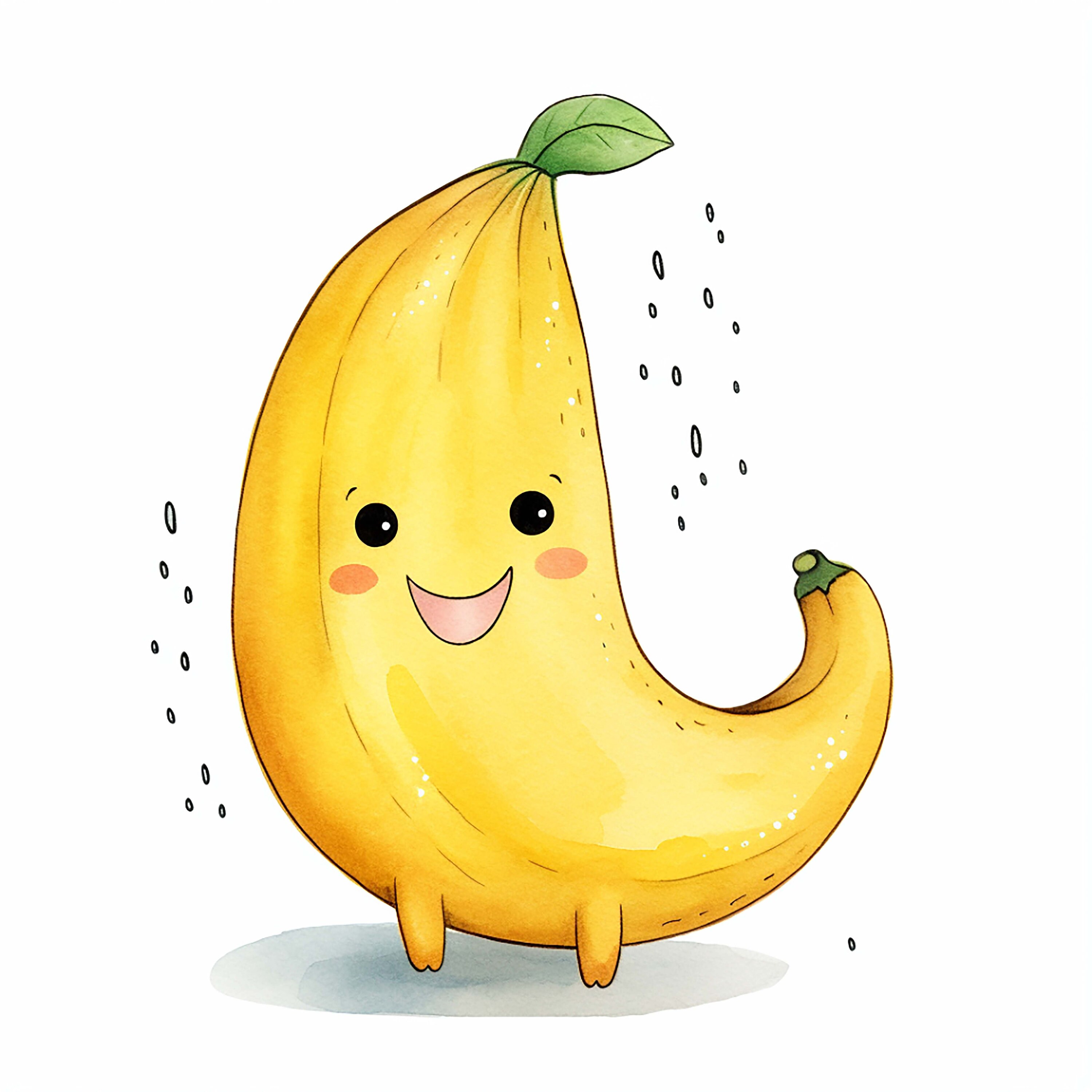 Cute Banana Clipart High Quality PNG Nursery Clipart Cute Png - Etsy