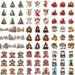 900 Christmas Clipart Bundle, Holiday Clipart, Christmas Png Bundle ...