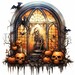 20 Halloween Window Pumpkin Clipart High Quality Png Spooky - Etsy
