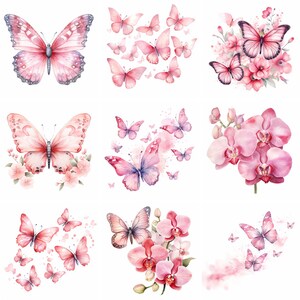 Pink Butterfly Clipart, High Quality PNG, Cute Spring Clipart, Pink ...