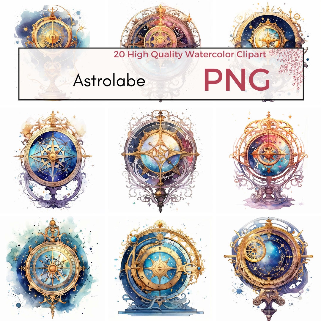 Astrolabe Clipart, High Quality PNG, Fantasy Clipart, Astronomy Clipart ...
