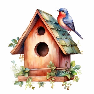 Birdhouse Clipart, High Quality PNG, Spring Clipart, Bird Clipart ...