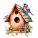 Birdhouse Clipart, High Quality PNG, Spring Clipart, Bird Clipart ...