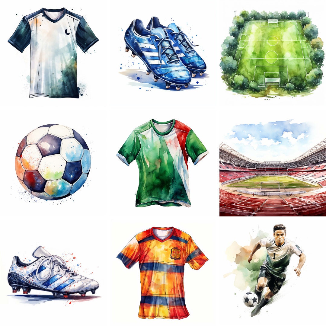 Soccer Clipart High Quality Png Soccer Ball and Cleats - Etsy