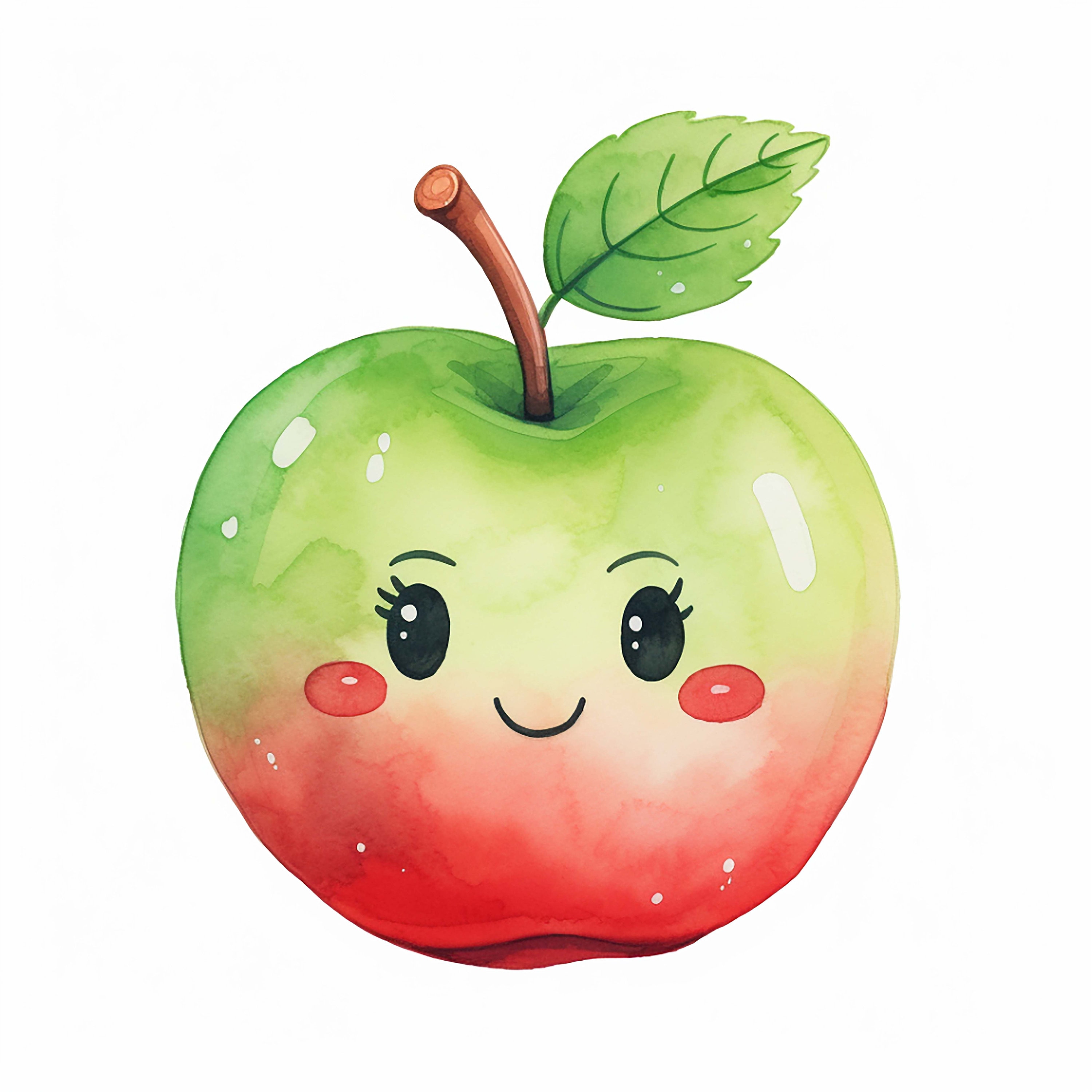 Cute Apple Clipart High Quality Png Cute Clipart Nursery - Etsy Australia