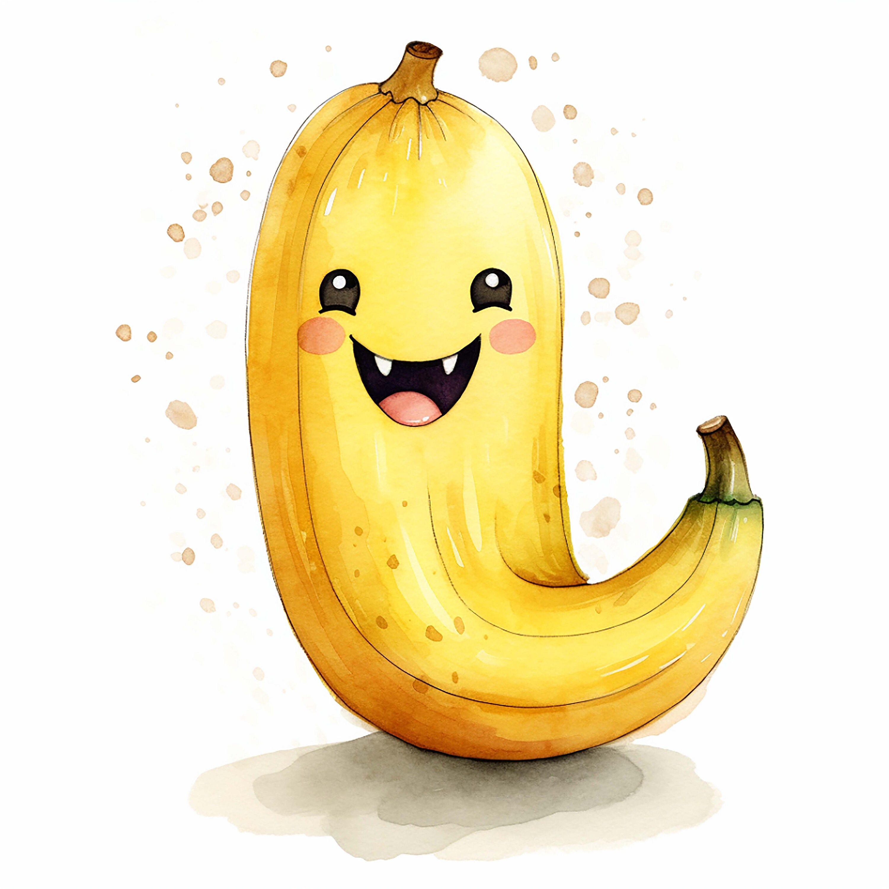 Cute Banana Clipart High Quality PNG Nursery Clipart Cute Png - Etsy