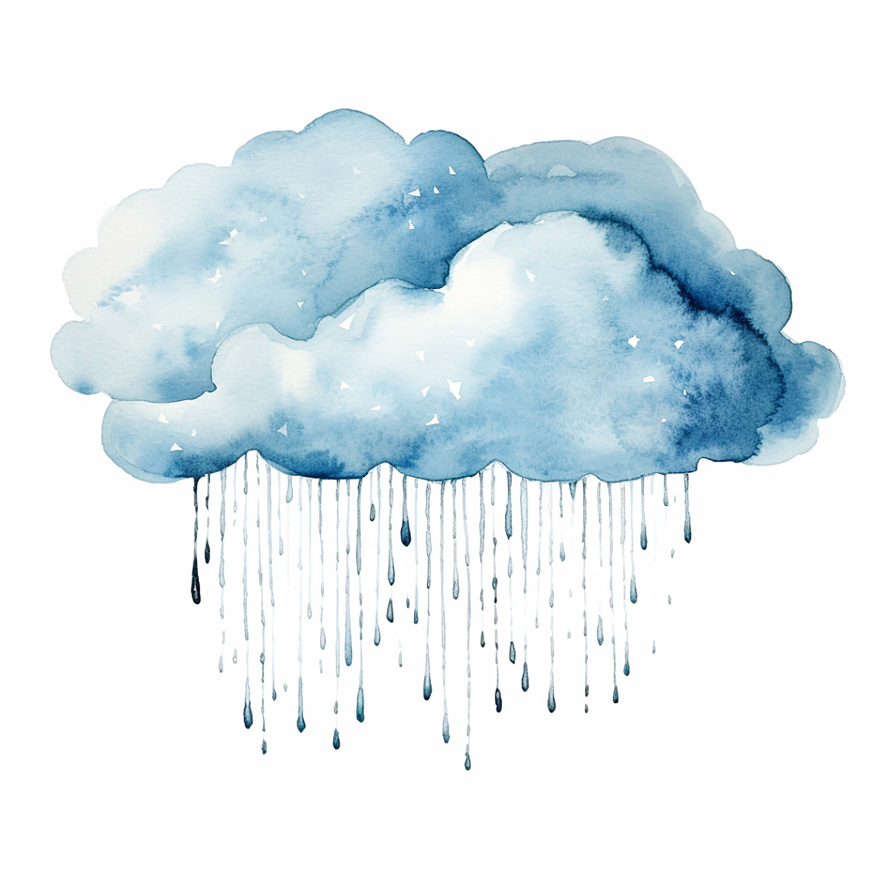 Watercolor Cloud Clipart Cute Clipart Nursery Clipart - Etsy