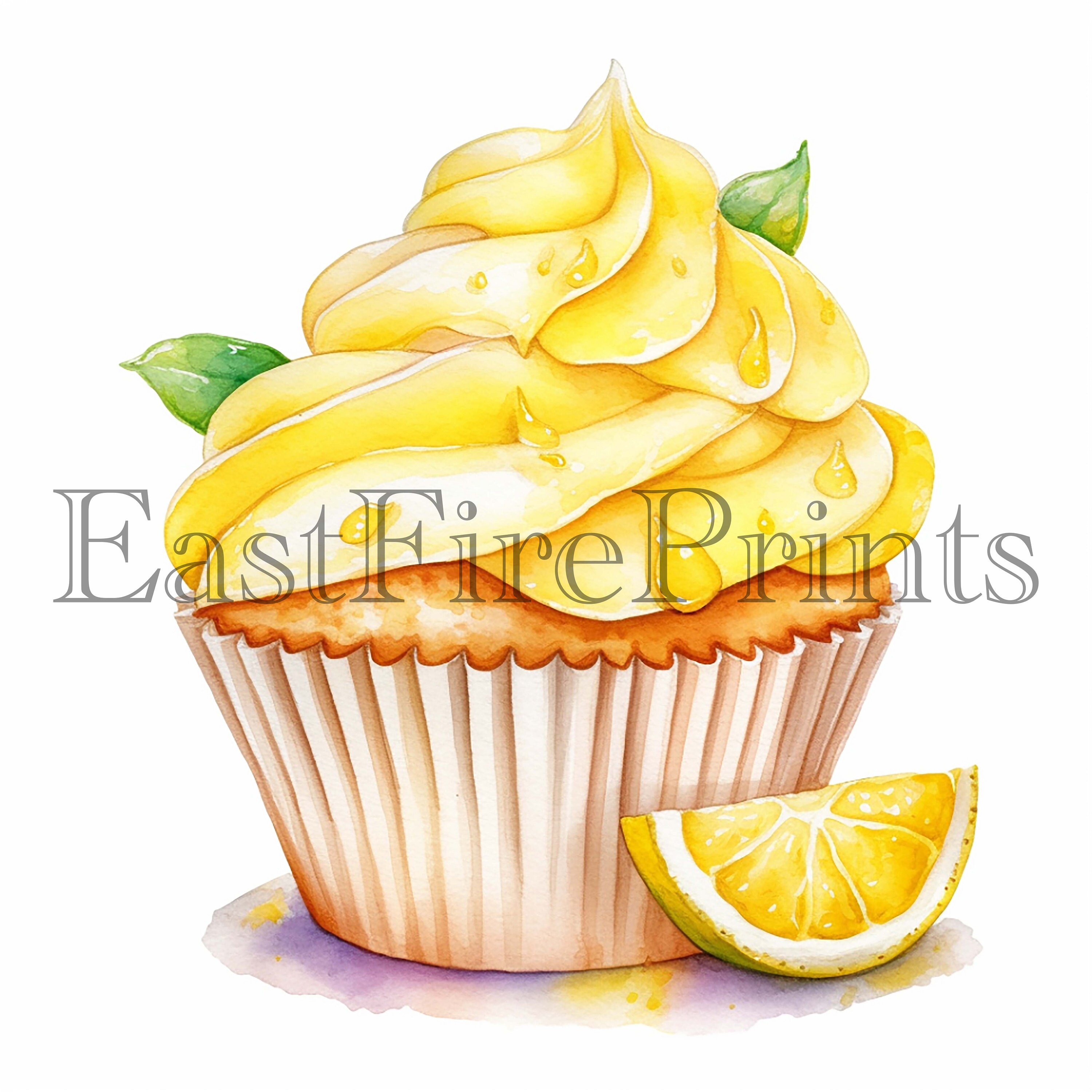 20 Watercolor Lemon Clipart PNG Citrus Wedding Summer - Etsy
