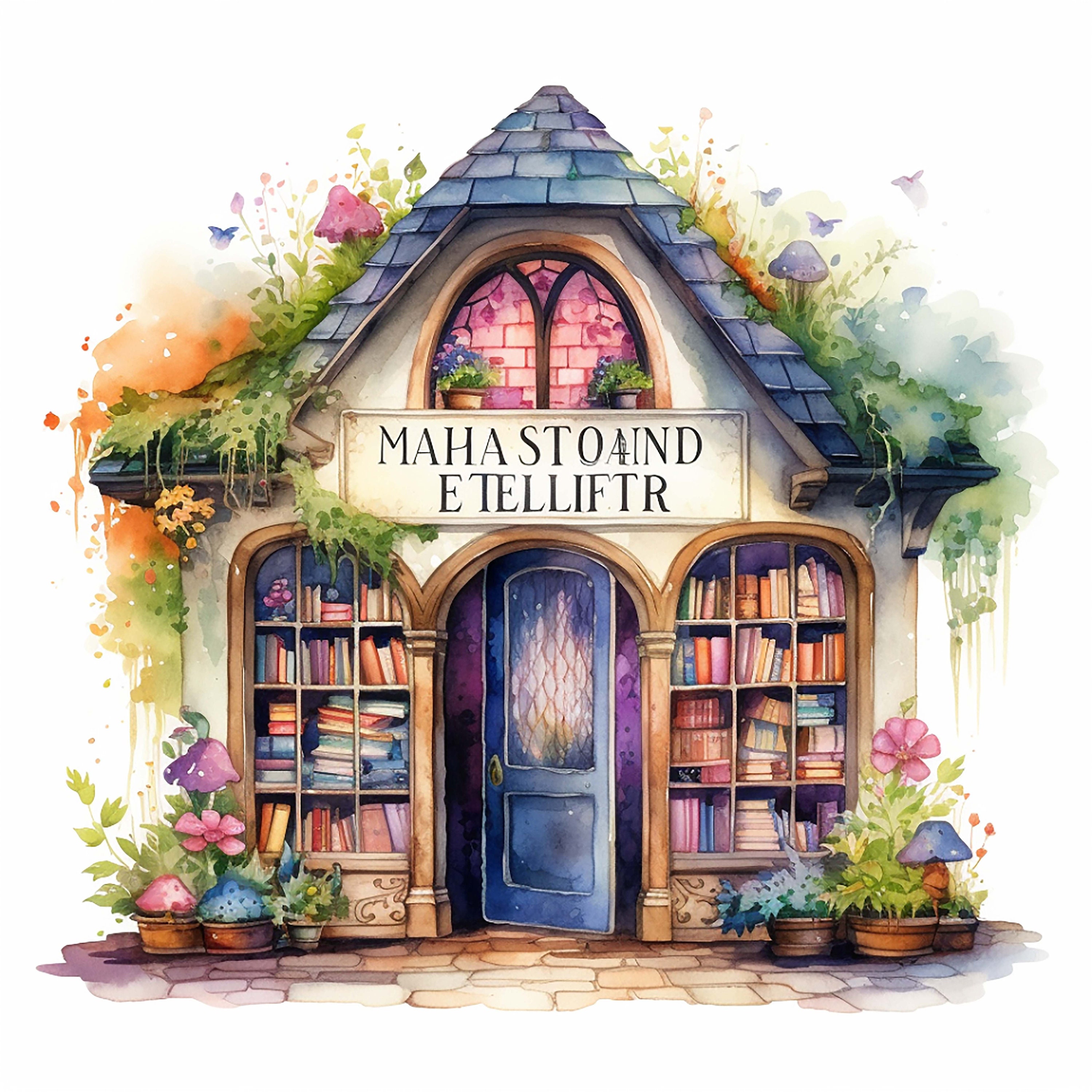 Watercolor Storefront Fantasy Clipart Fantasy Jpg Fantasy - Etsy