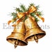 Watercolor Christmas Bells Clipart PNG Files High Quality - Etsy