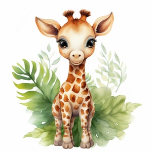 Cute Giraffe Clipart, High Quality PNG, Giraffe PNG Baby Animal Clipart ...
