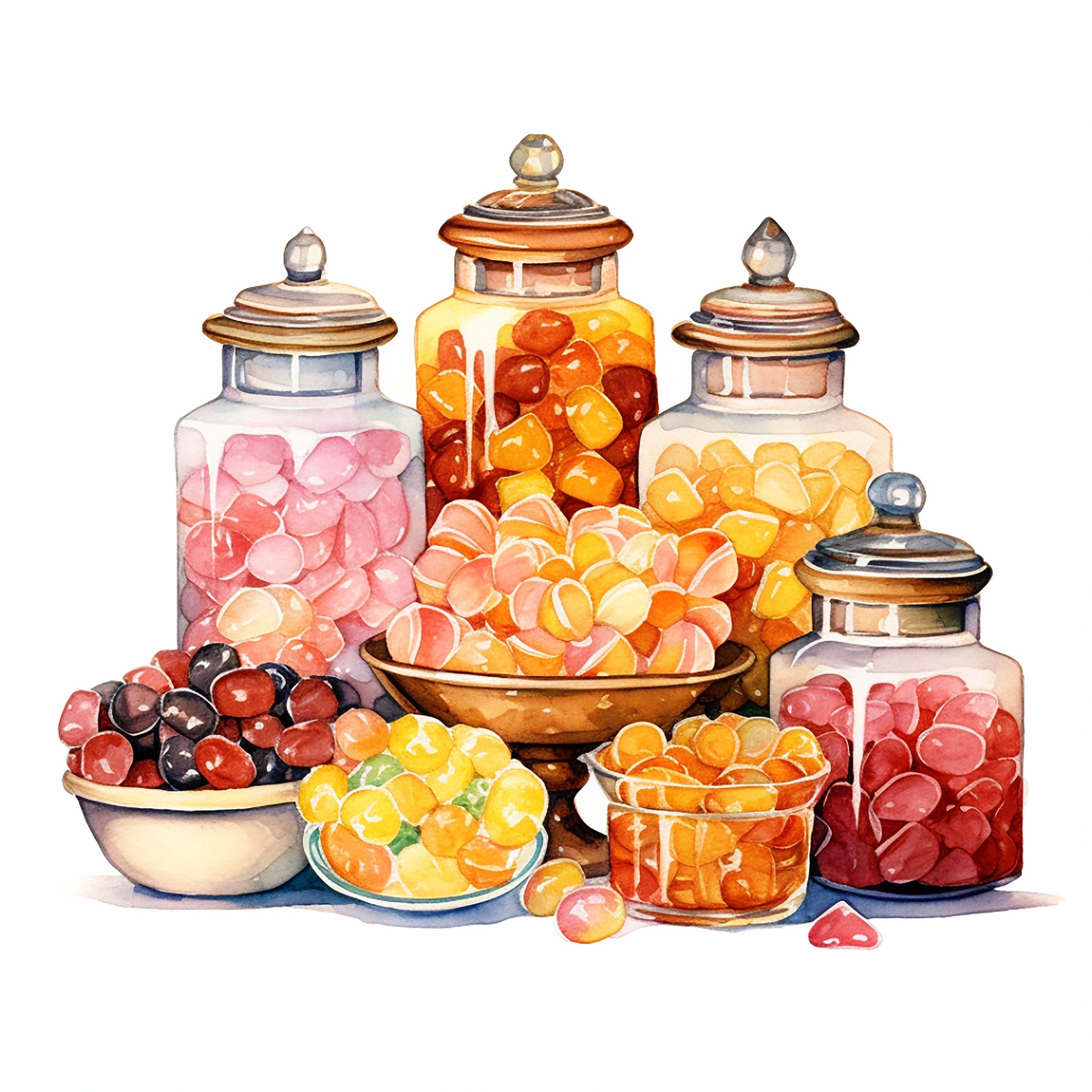 Candy Shop Clipart High Quality Png Dessert Clipart Children - Etsy