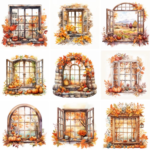 Autumn Clip Art - Etsy
