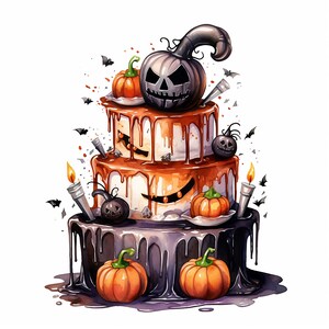 Halloween Cake Clipart, High Quality Png Cake Png Dessert Clipart ...