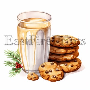 20 Christmas Cookies Watercolor Clipart, High Quality Png, Xmas Clip ...