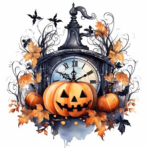 Halloween Clock Clipart, High Quality Png Halloween Clipart Gothic ...