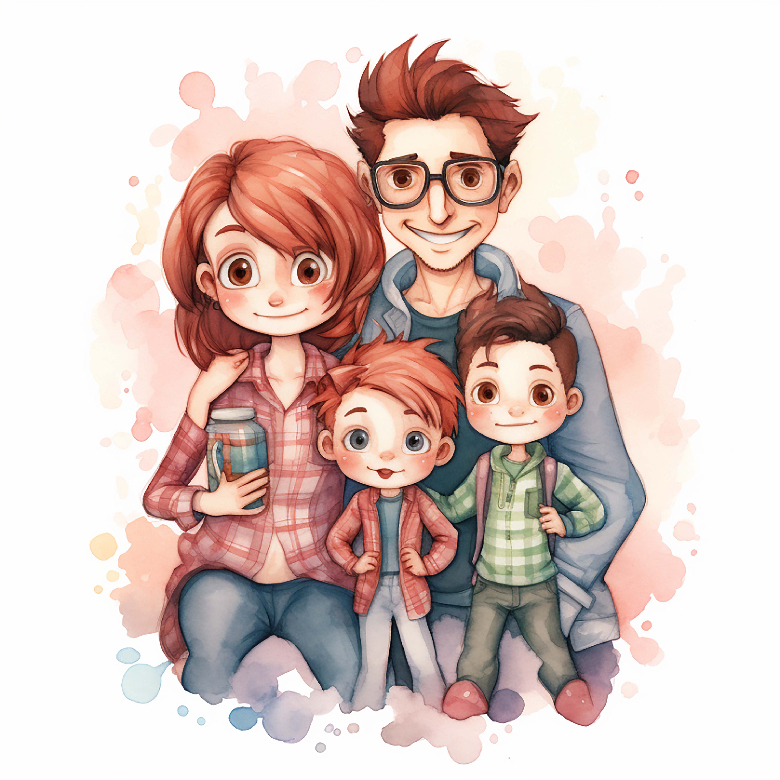 Chibi Family Clipart High Quality Png Chibi Cute Clipart - Etsy Australia