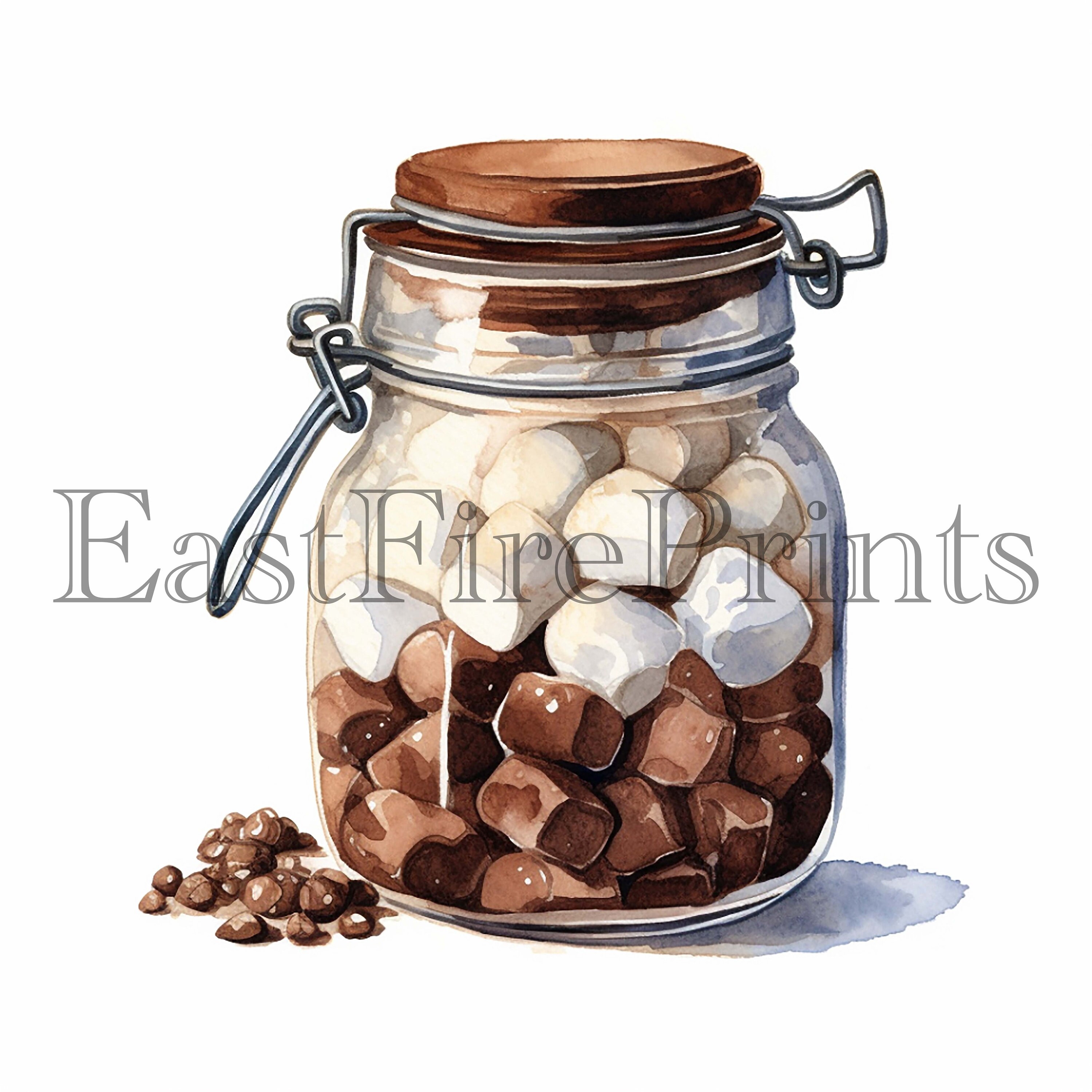 20 Watercolor Jar of Sweets Clipart PNG Digital Download - Etsy