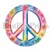 Watercolor Retro Peace Sign Clipart, High Quality Png, Hippie Groovy ...
