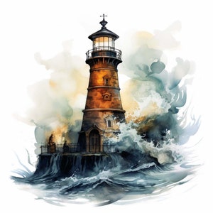 Haunted Lighthouse Clipart, High Quality Png Halloween Png Graphics ...