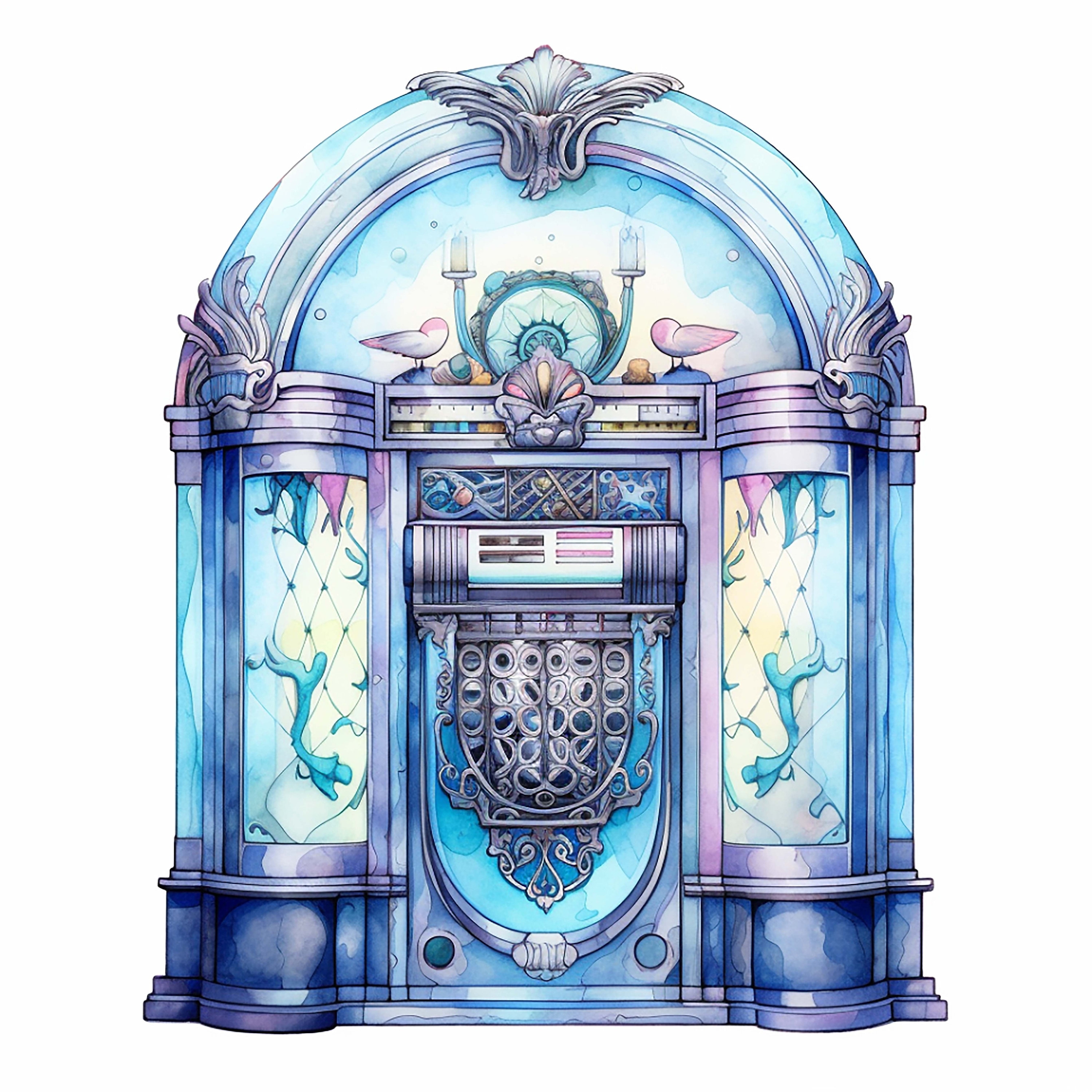 Jukebox Clipart High Quality Png Girly Clipart Cute - Etsy