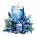 Blue Christmas Clipart High Quality PNG Christmas Art Cute - Etsy